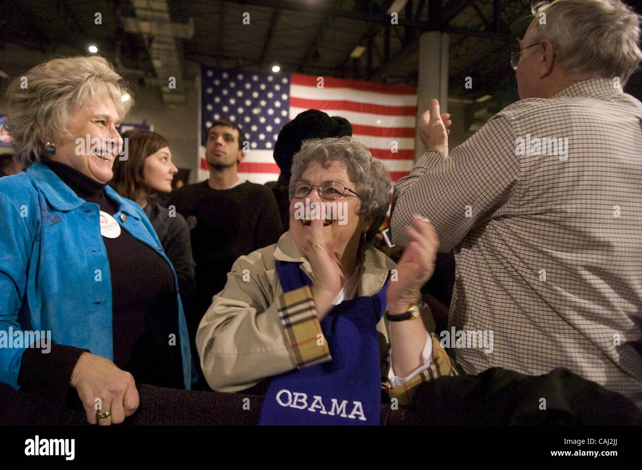 Scherrie Giamanco, Kappy Scates, and her husband Steve Scates cheer as ...