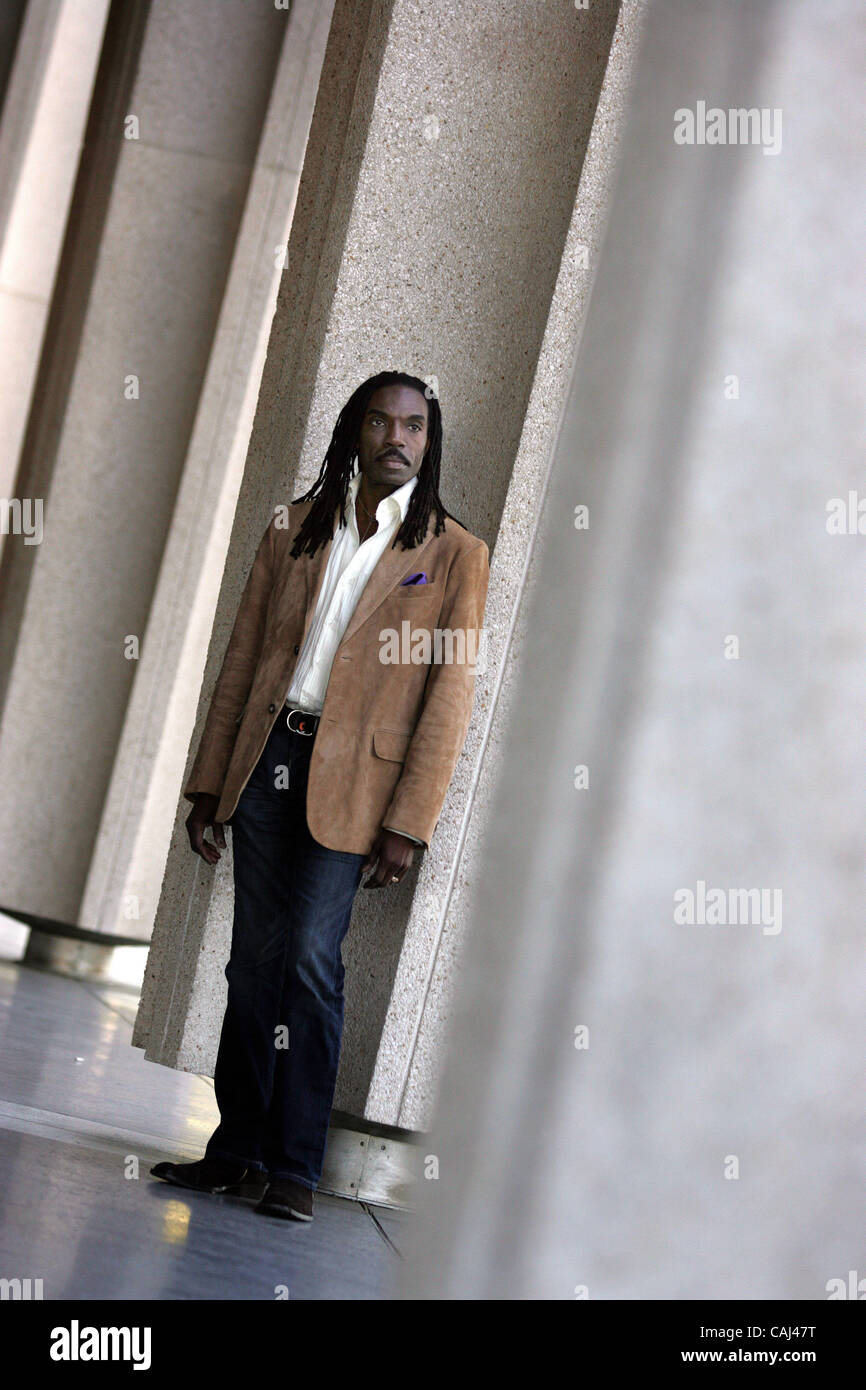 Fashion designer Kevan Hall is photographed at outside of the Dorothy ...