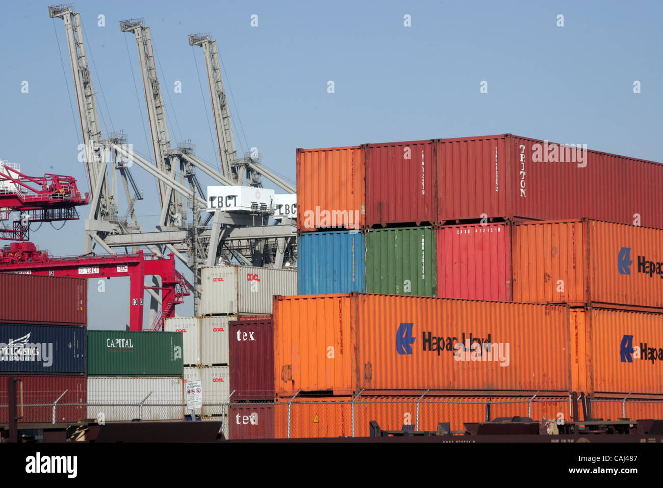 Port of Los Angeles in San Pedro. (Photo by Ringo Chiu / Zuma Press ...