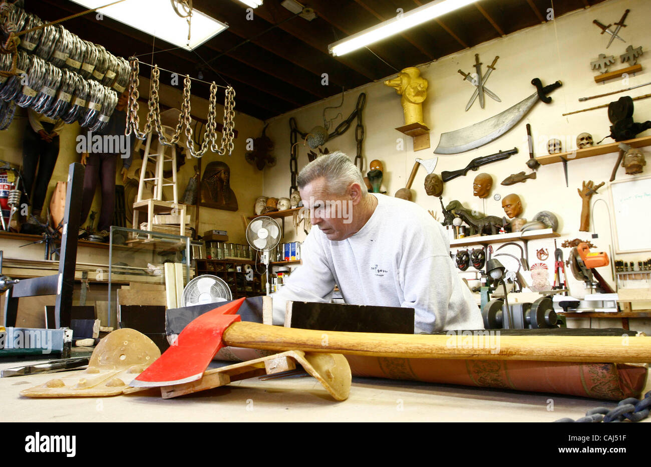 Peter Geyer of Action Props who has been in the prop TV and movie ...