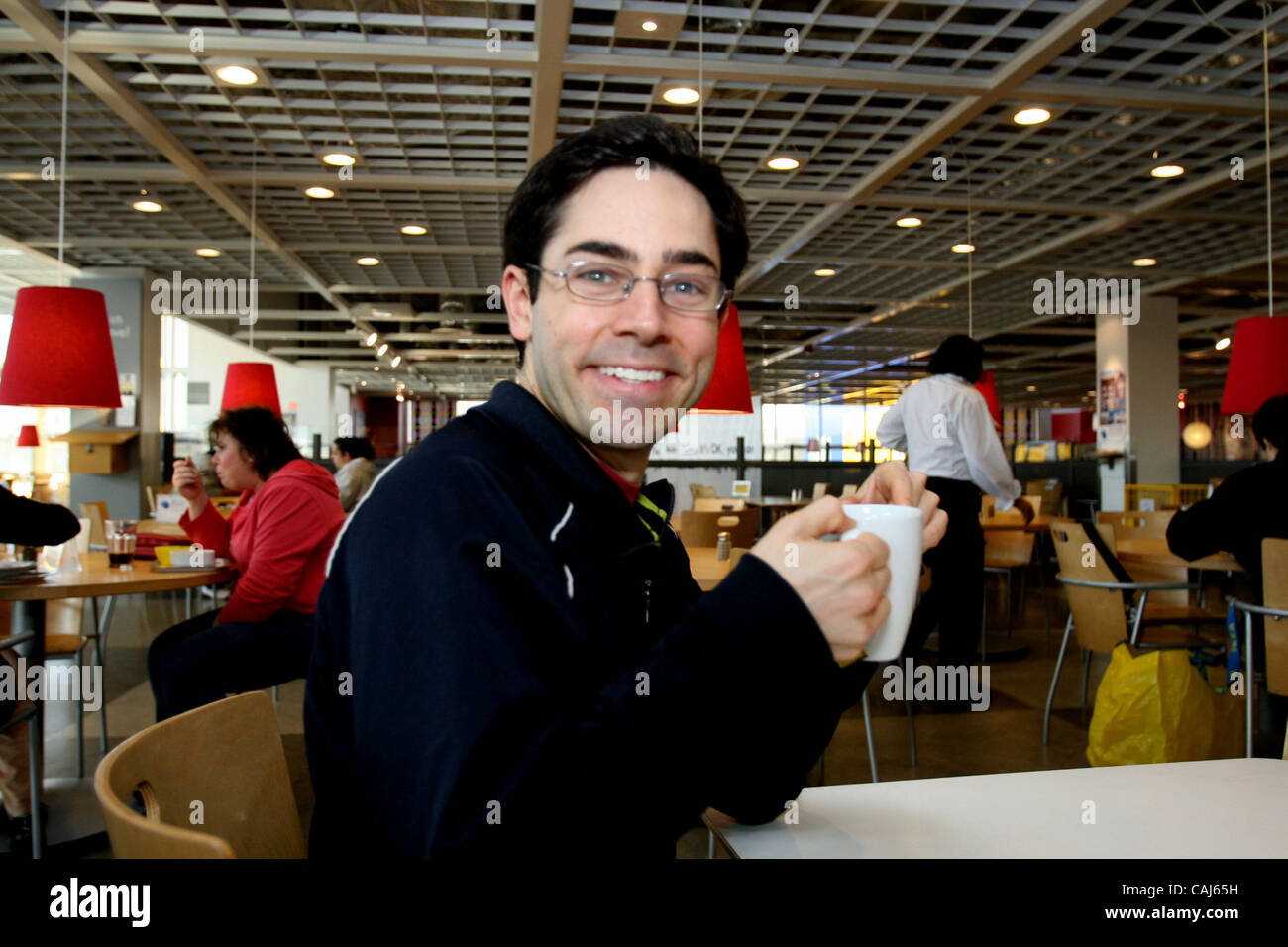 Subject: Ikea Man Lives in the Store Caption: Comedian and filmmaker MARK MALKOFF of Astoria ...