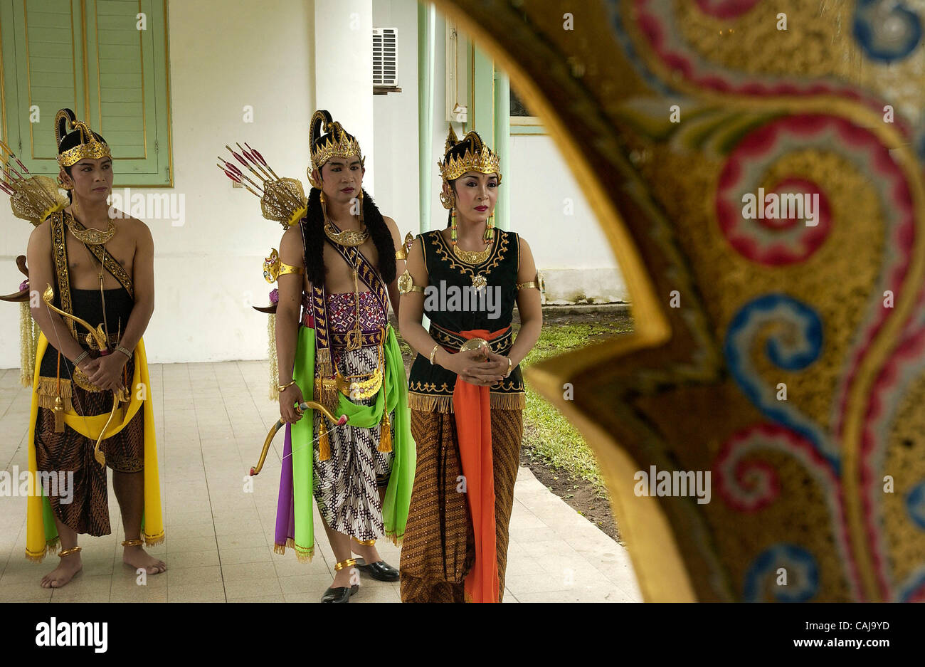 SOLO, CENTRAL JAVA, INDONESIA-JANUARY 13, 2008 Traditional Javanese ...