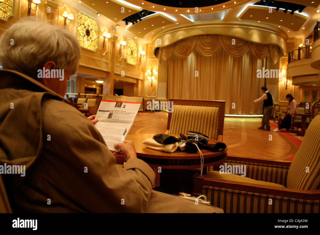 View at the Queen Victoria cruise ship. Deputy Mayor Robert Lieber, NYC ...