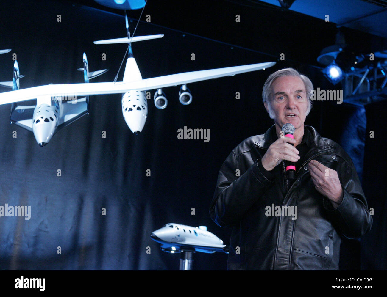 Jan 23, 2008 - New York, NY, USA - Aircraft designer BURT RUTAN unveils ...