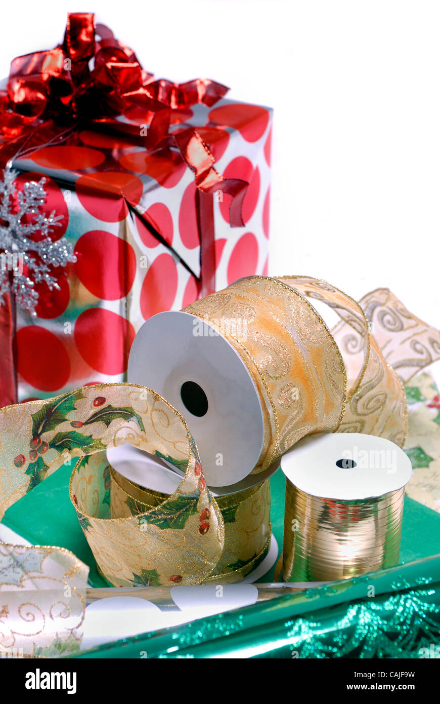 Gift wrapping and materials for H&G story on how to creatively wrap ...