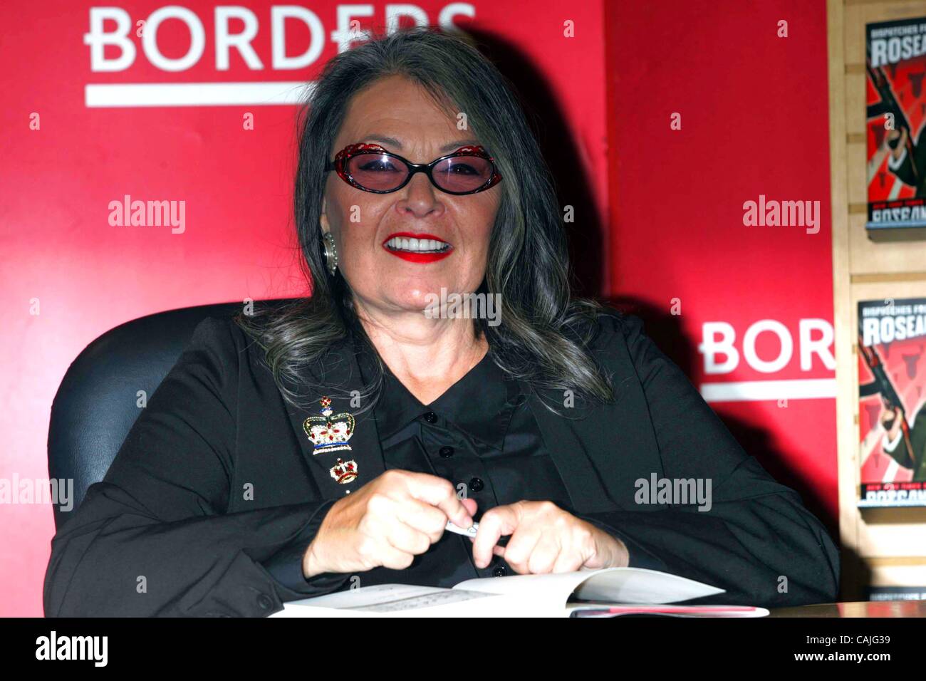 Jan. 6, 2011 - New York, New York, U.S. - ROSEANNE BARR signs copies of ...