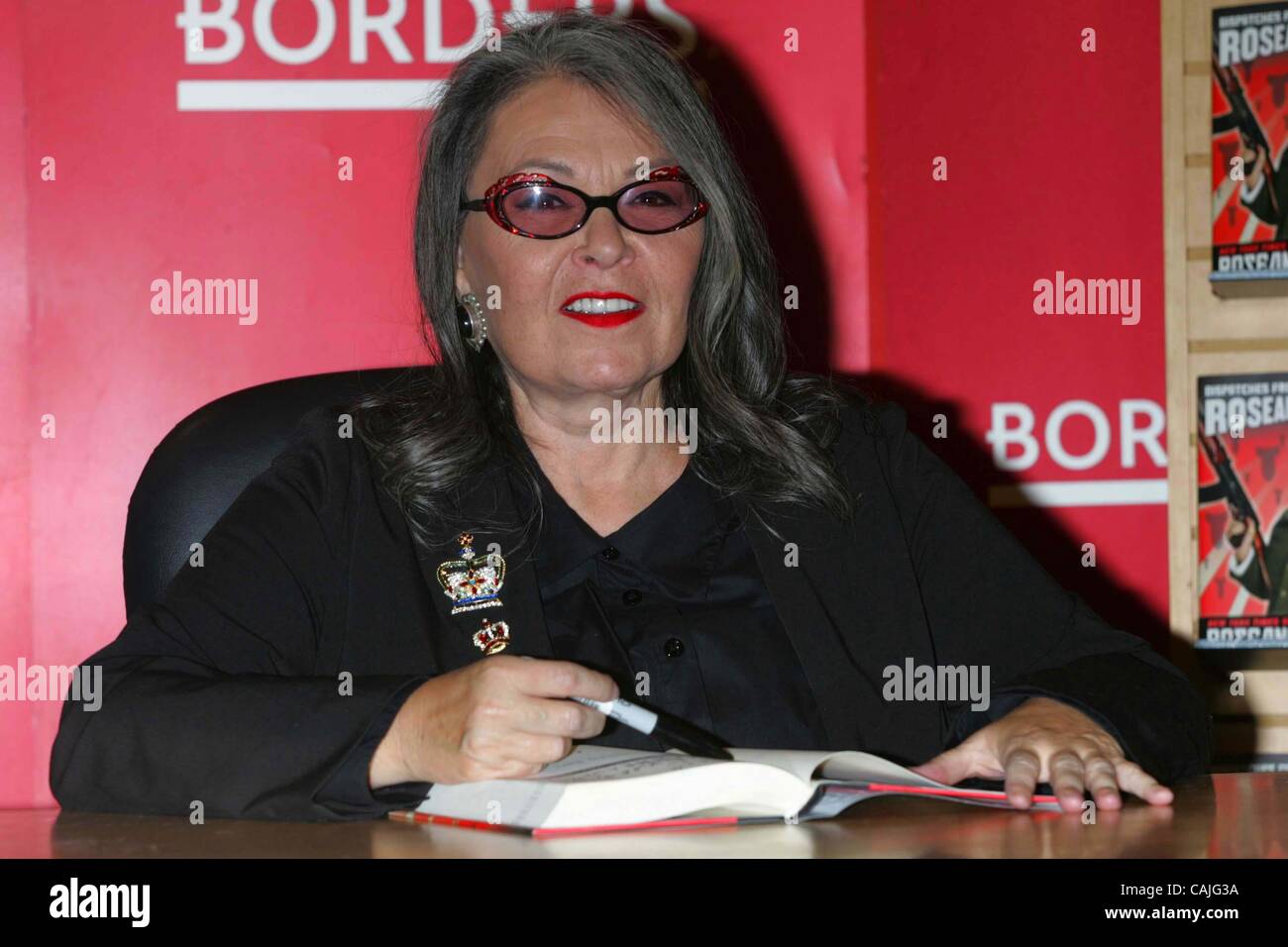 Jan. 6, 2011 - New York, New York, U.S. - ROSEANNE BARR signs copies of ...