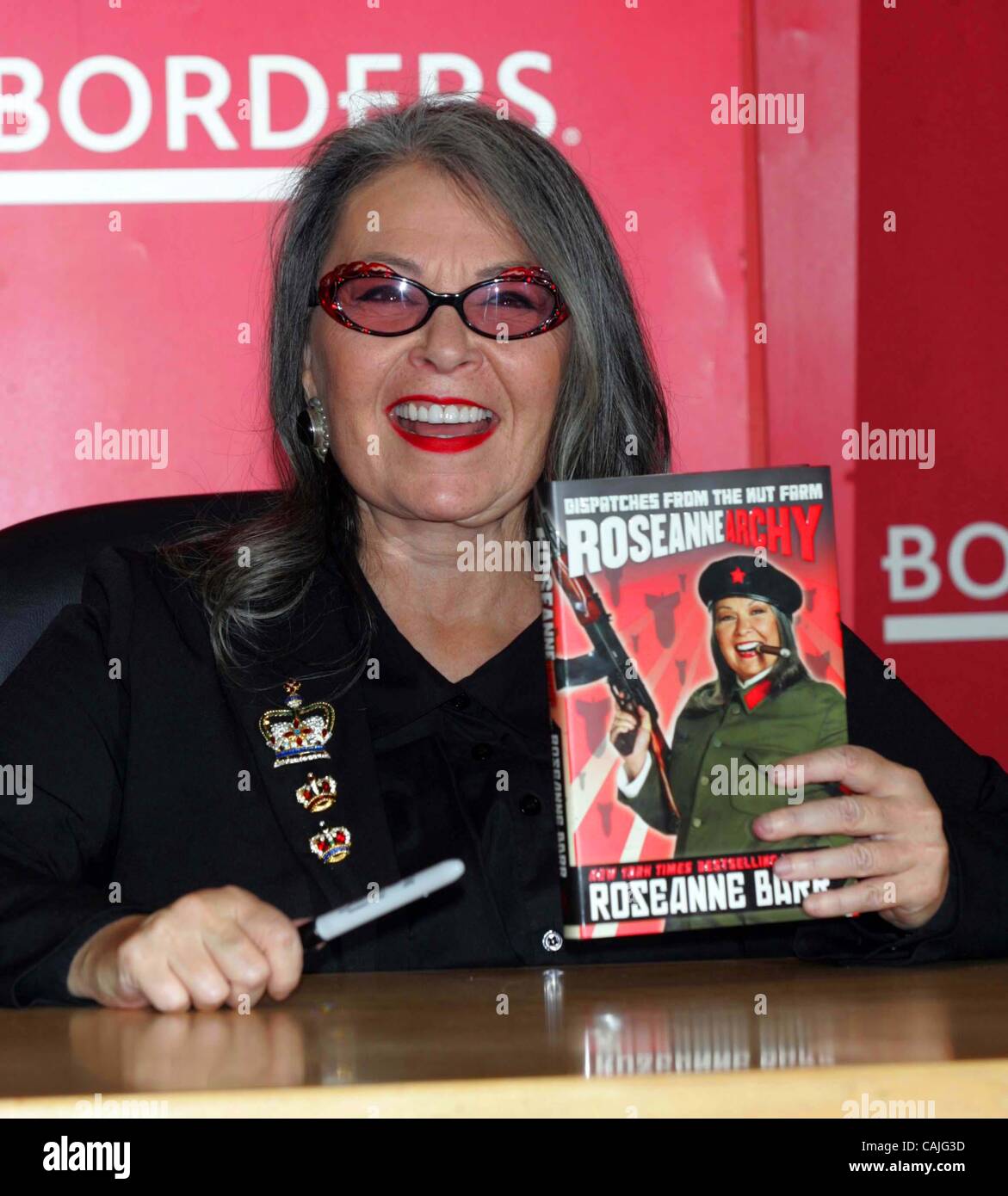 Jan. 6, 2011 - New York, New York, U.S. - ROSEANNE BARR signs copies of ...