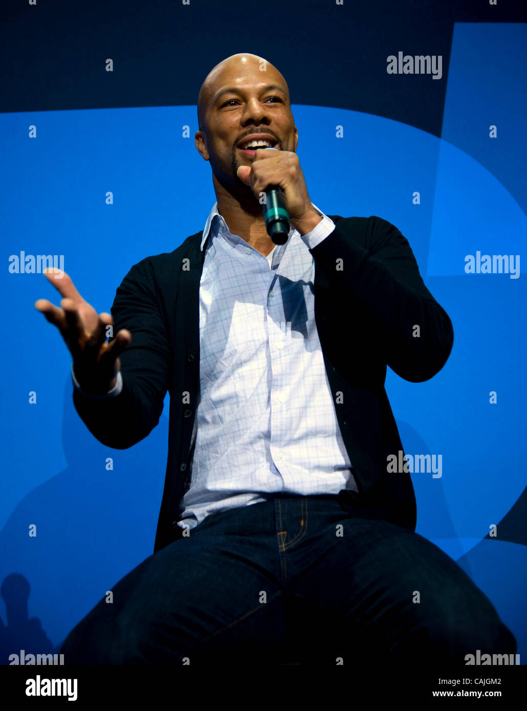 Jan.7, 2011 - Las Vegas, Nevada, USA - COMMON at the Blackberry booth ...