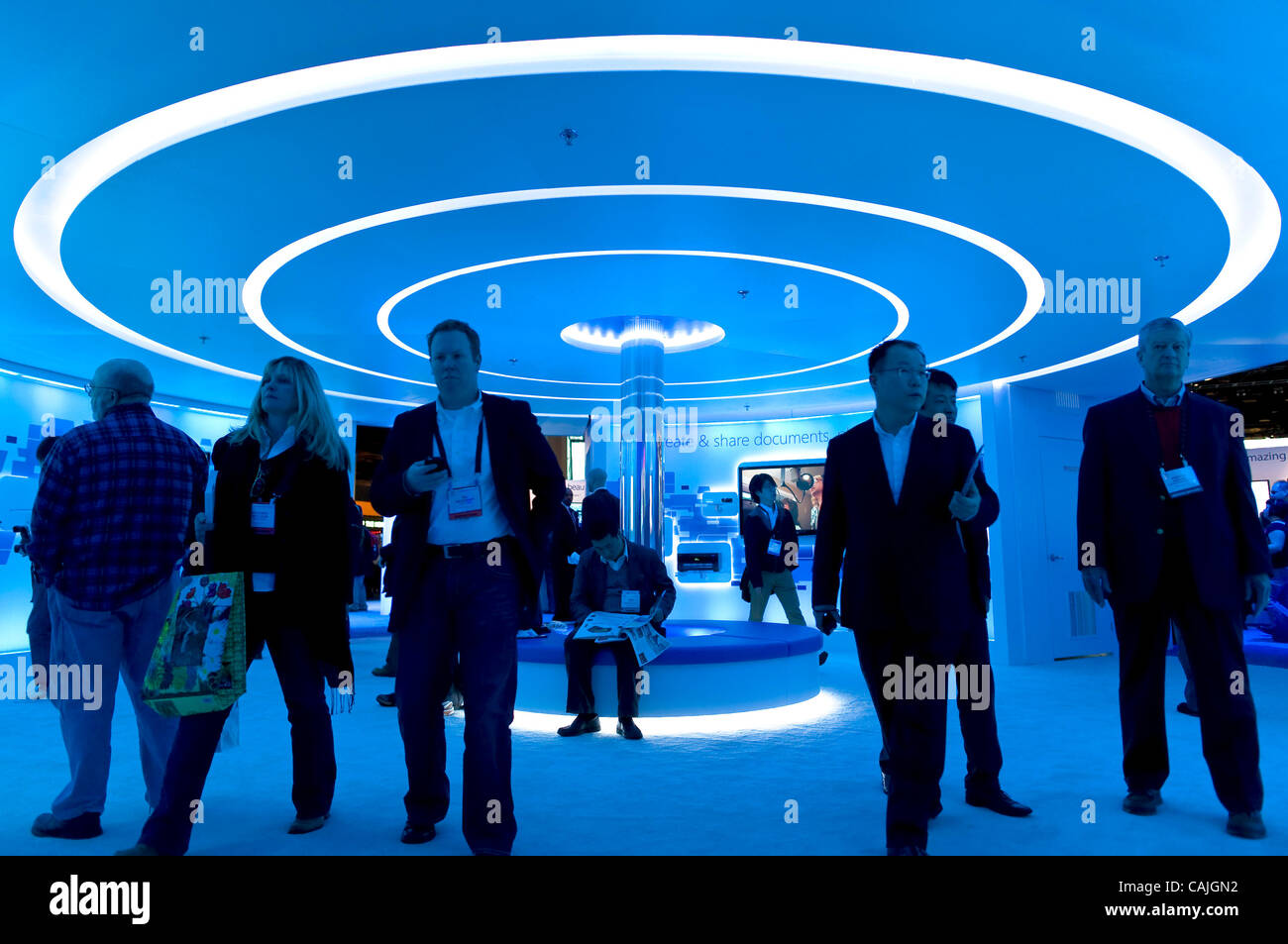 Jan.7, 2011 - Las Vegas, Nevada, USA - Part of the Microsoft display at ...