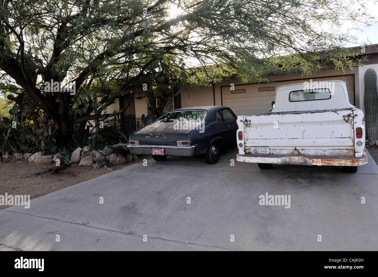Jan. 10, 2011 - Tucson, Arizona, U.S. - The outside of the home of ...