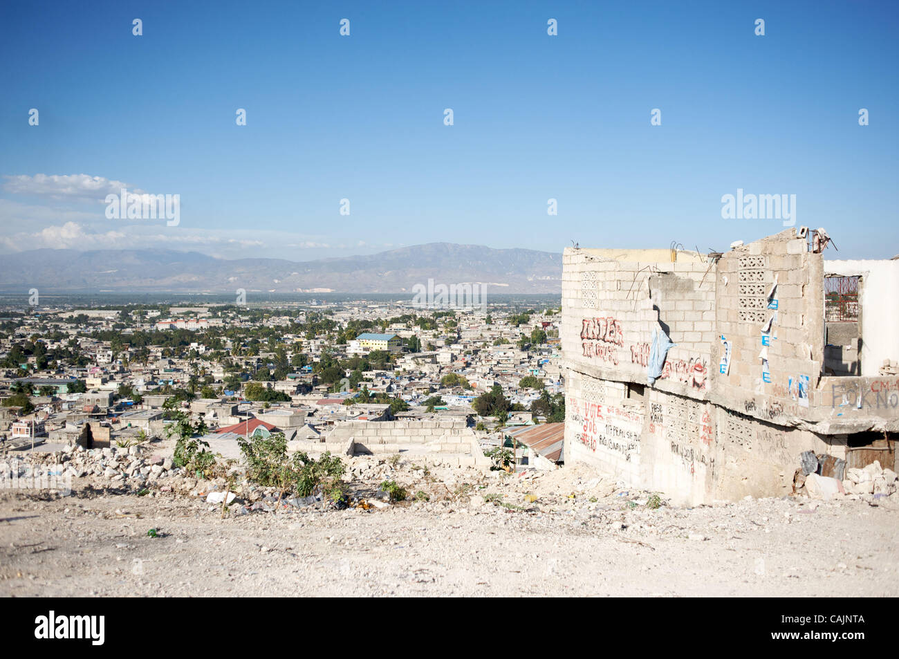 Jan 12, 2011 - Port Au Prince, Haiti - Mourners gather in Port Au ...