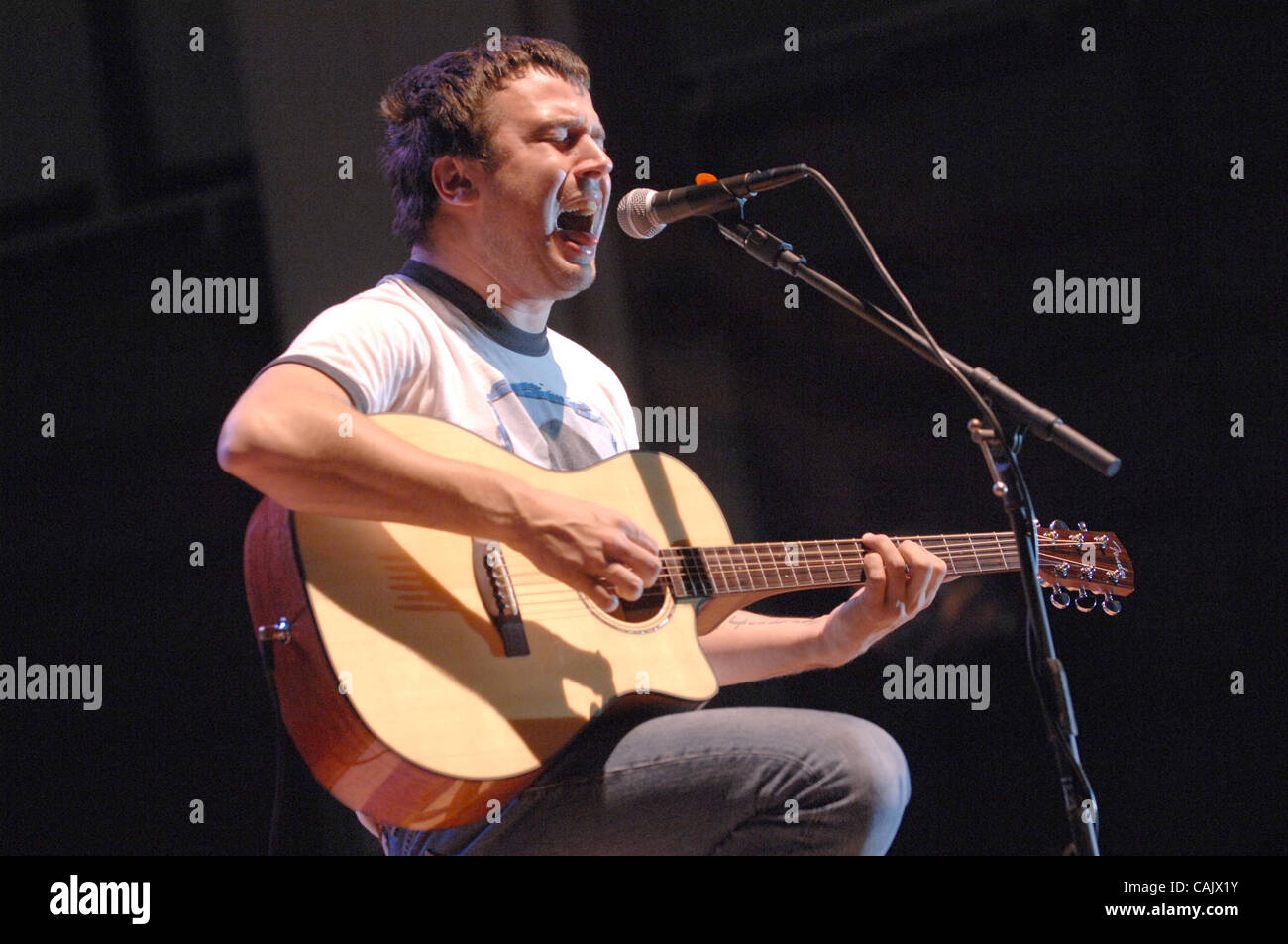 Sep. 30, 2007 Raleigh, NC; USA, Musician MAX BEMIS of the band Say ...