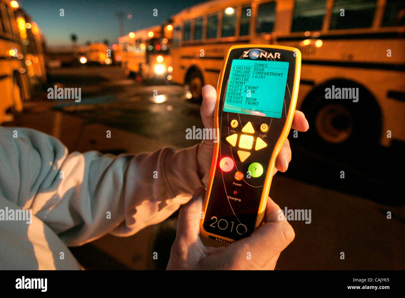 October 2, 2007, Oceanside, California, USA Detail view of a Zonar ...