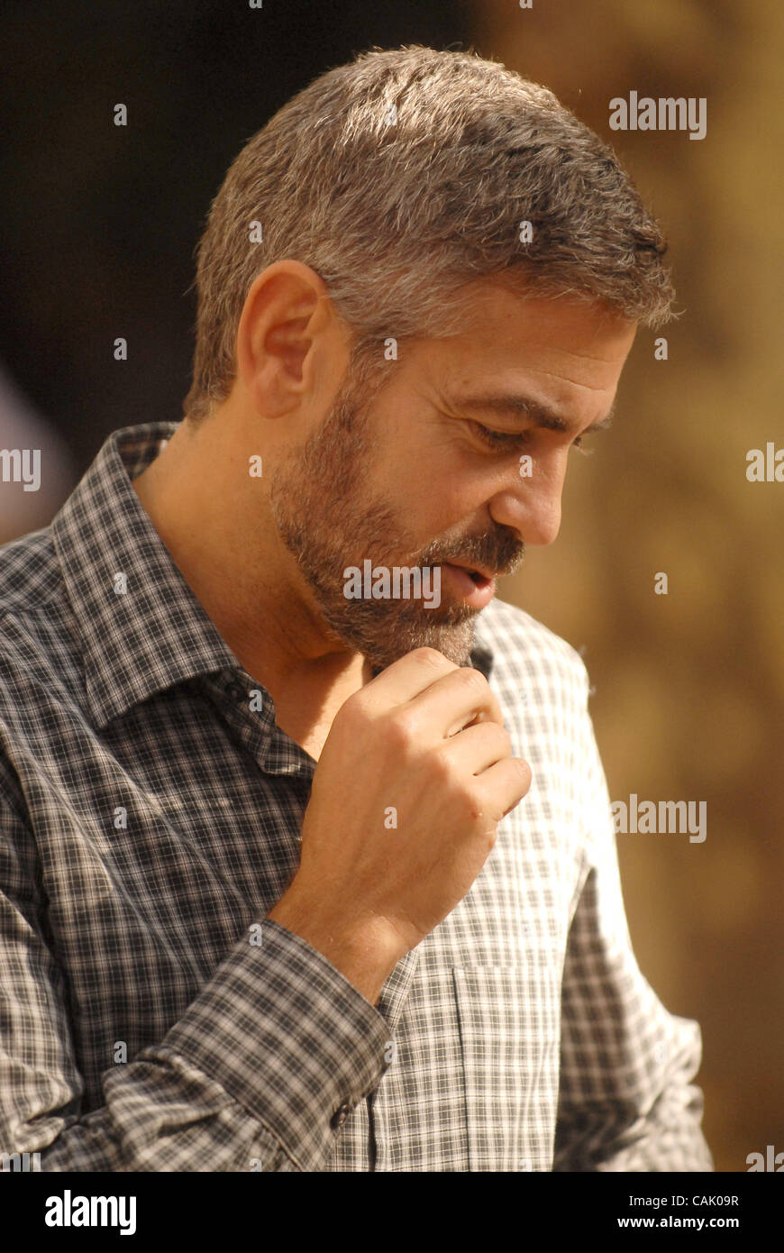 Oct 03, 2007 - New York, NY, USA - GEORGE CLOONEY on the set of 'Burn After Reading' in Brooklyn ...