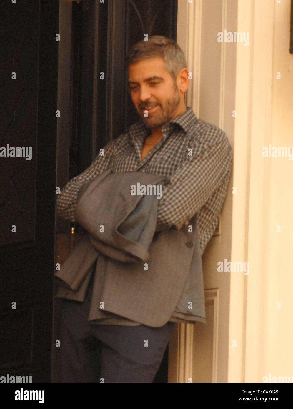 Oct 03, 2007 - New York, NY, USA - GEORGE CLOONEY on the set of 'Burn After Reading' in Brooklyn ...