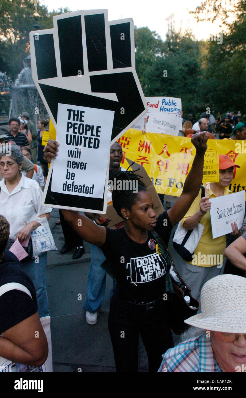 Hundreds rally in City Hall Park to save public housing as elected ...