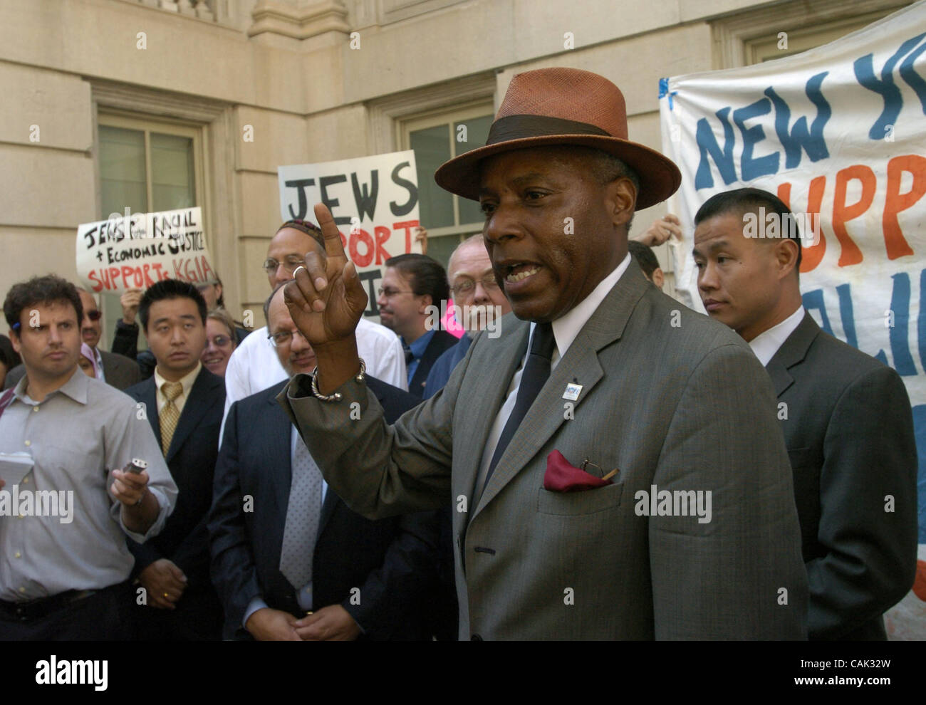 Senator Bill Perkins speaks as parents, elected officials and other ...