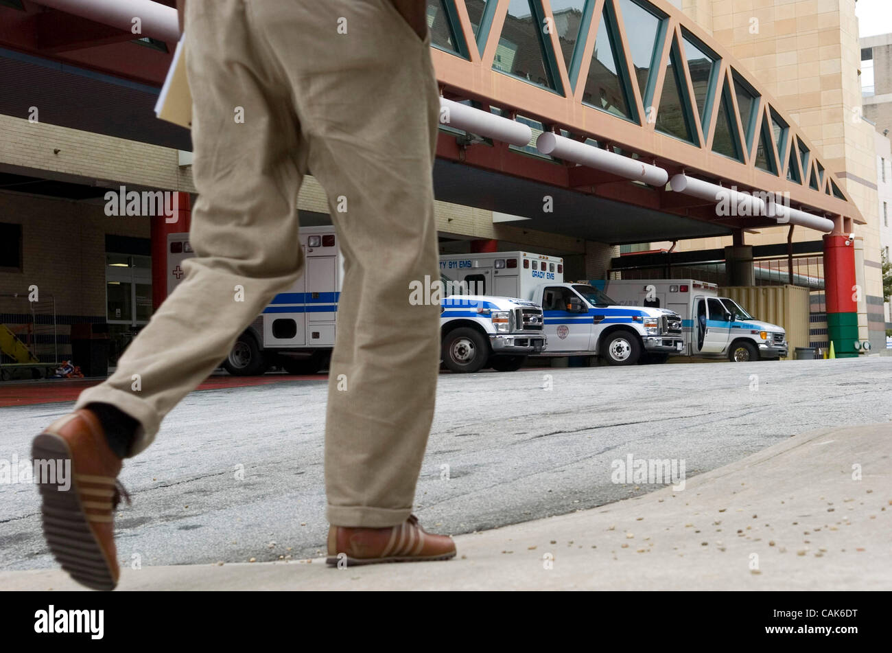 ATLANTA, GA - SEPTEMBER 21: The ambulance bay at the emergency room at ...