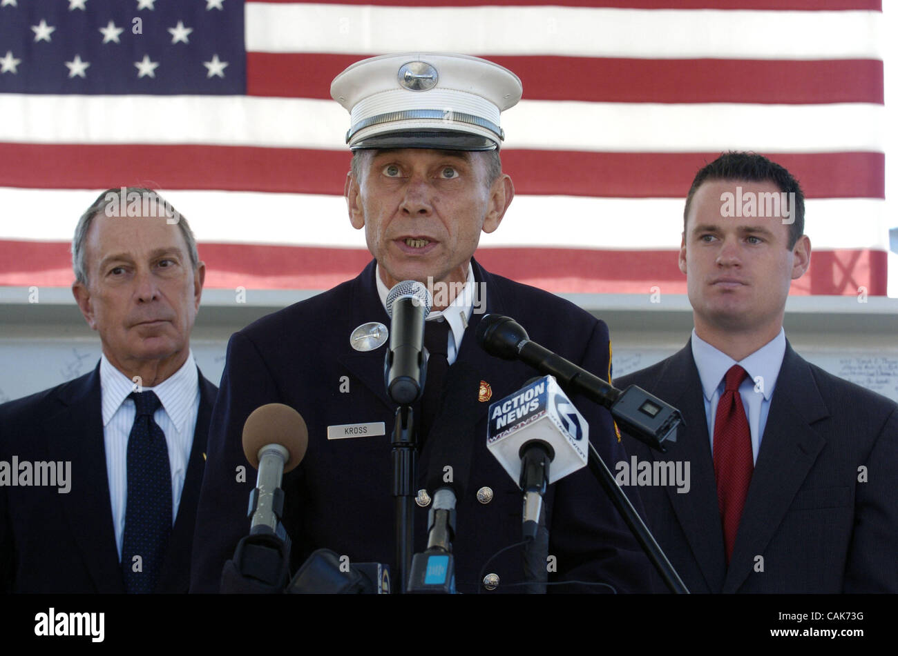 FDNY Lt. (retired) 9/11 first responder Mickey Cross speaks as Mayor ... FDNY Lt. (retired) 9/11 first responder Mickey Cross speaks as Mayor ...
