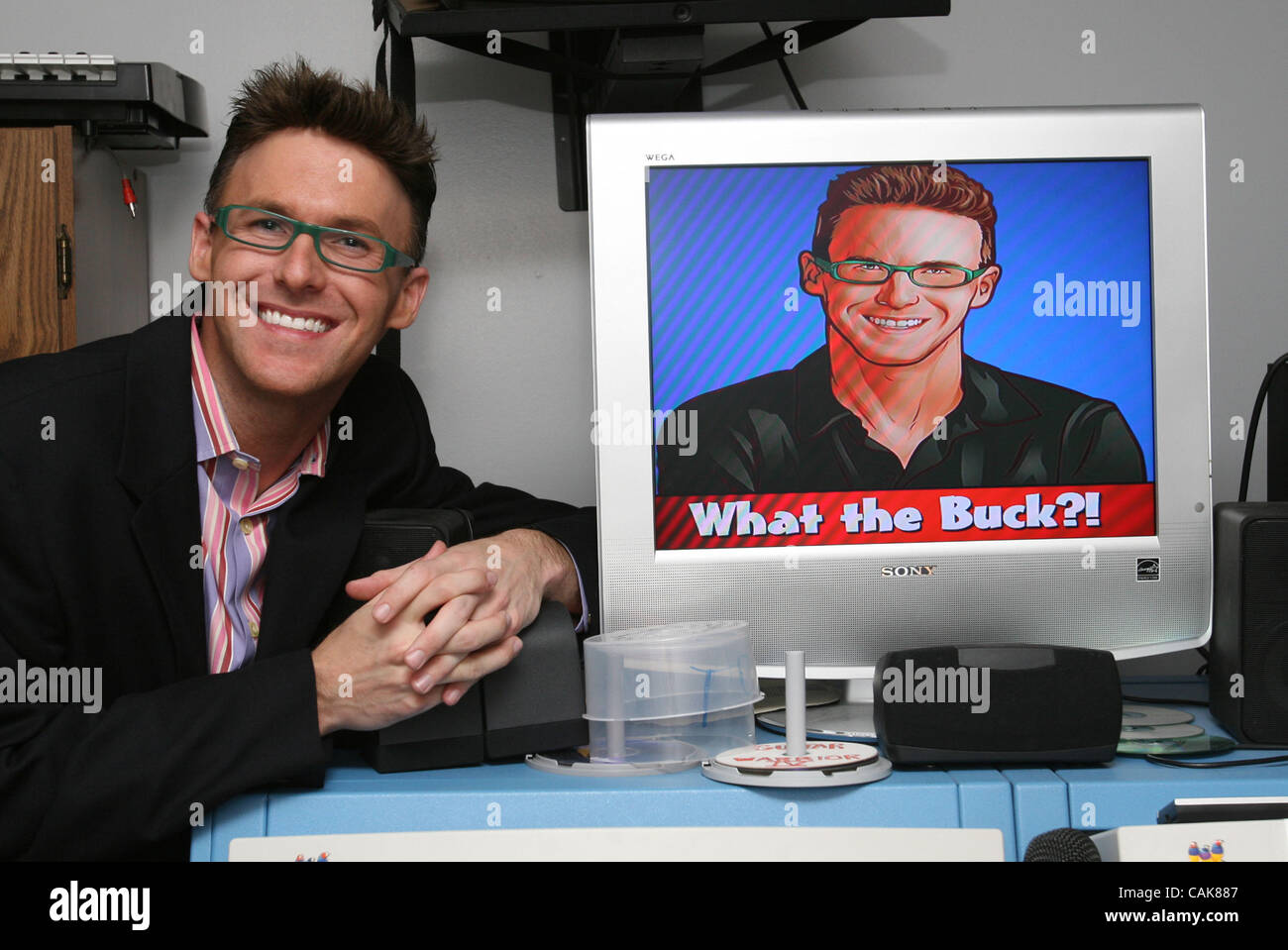 Headline; MICHAEL BUCKLEY, creator and star of "What the Buck". Caption ...