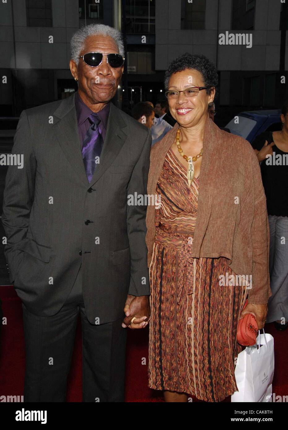 Sept. 25, 2007 - Hollywood, California, U.S. - Morgan Freeman and Myrna ...