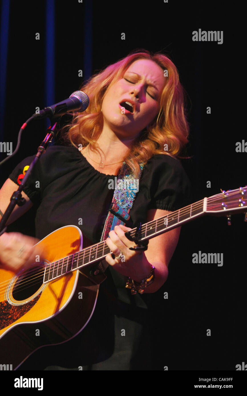 Allison Moorer performing at Town Hall on September 26, 2007 Stock ...