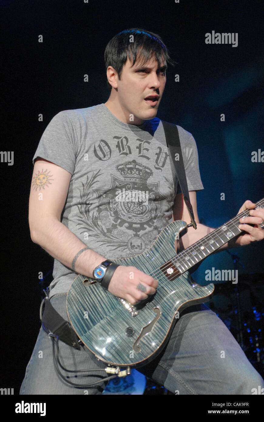 Sep. 26, 2007 Raleigh, NC; USA, Singer / Guitarist BENJAMIN BURNLEY of ...