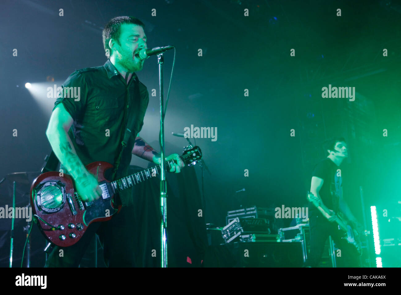 Shiny Toy Guns performing at The Nokia Theater in Times Square on ...