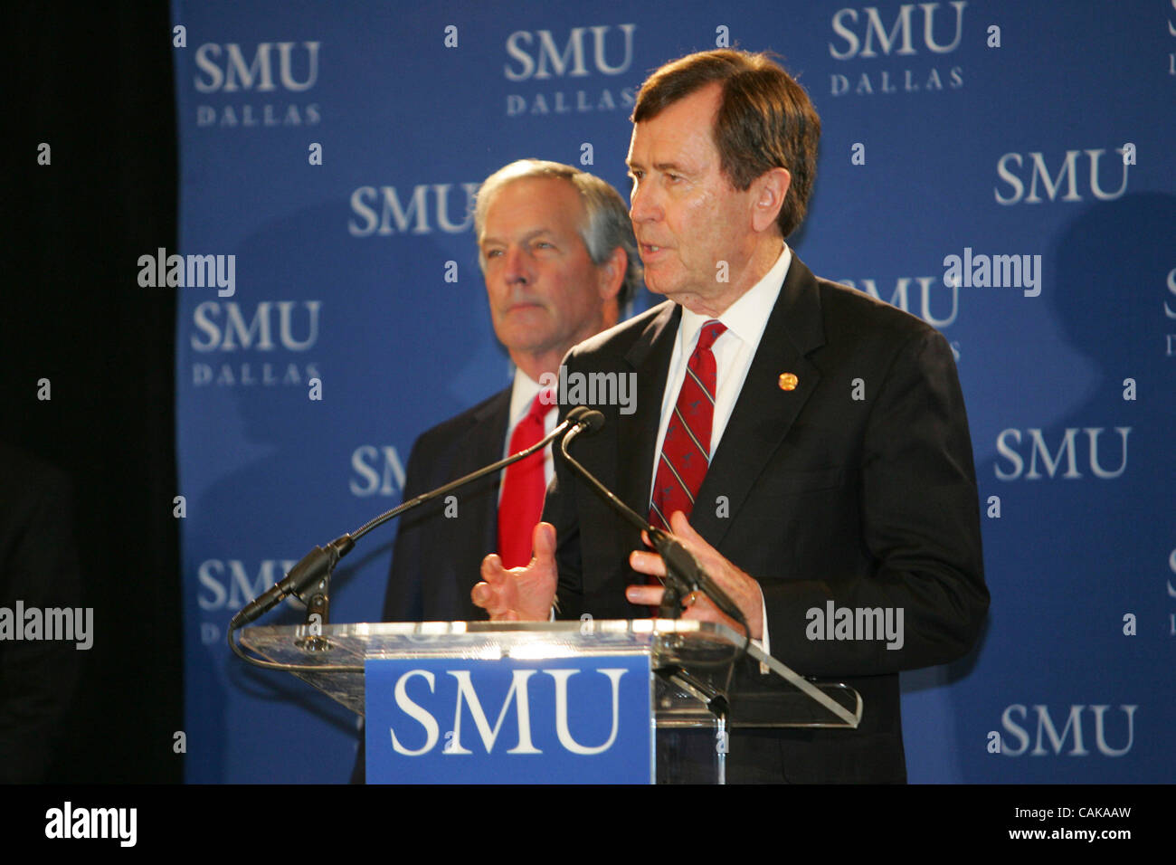Feb. 22, 2008 - Dallas, Texas, U.S. - SMU President R. GERALD TURNER ...