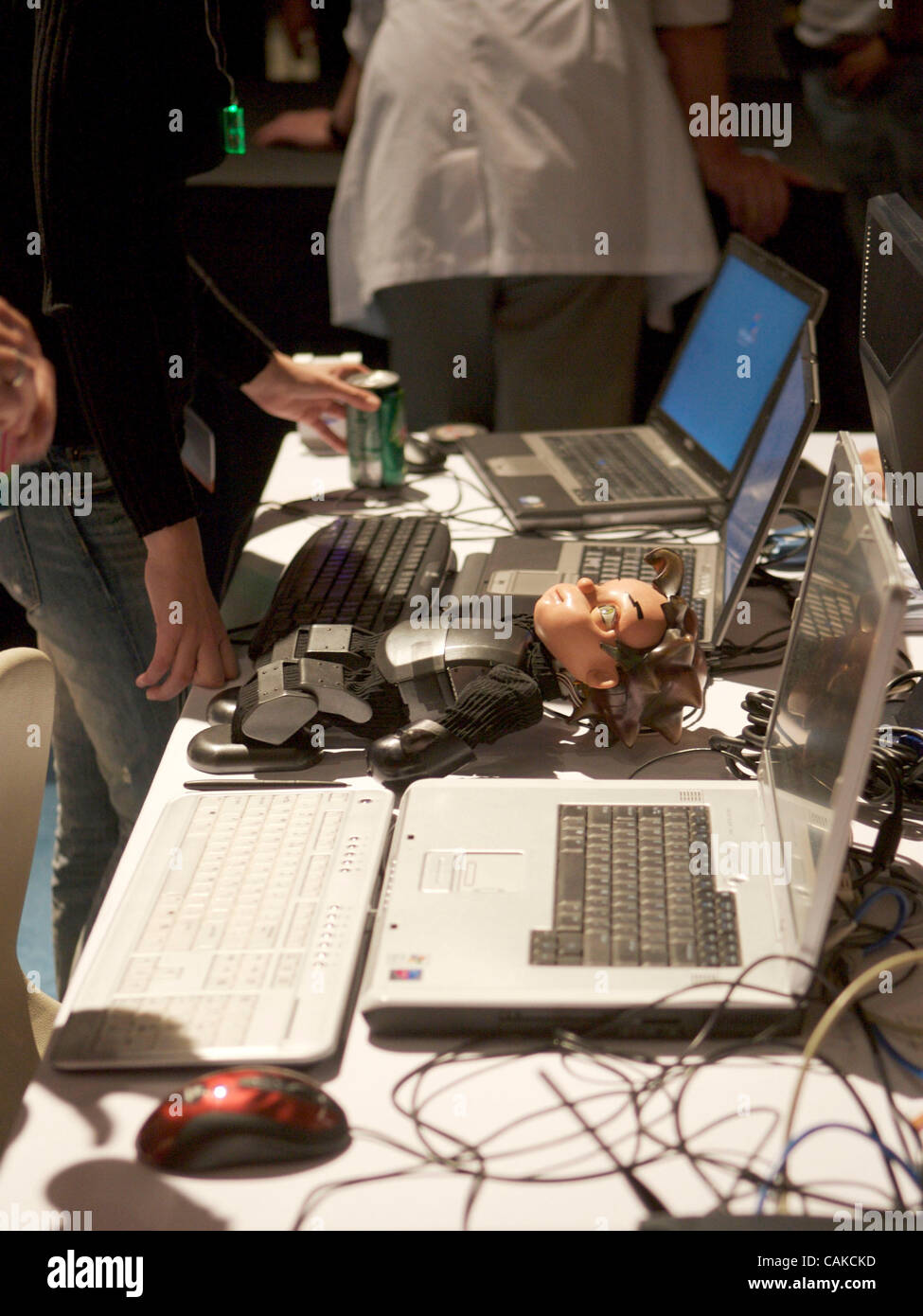 Robokind, Hanson Robotics amd Robo-Garage demonstation during the Wired ...