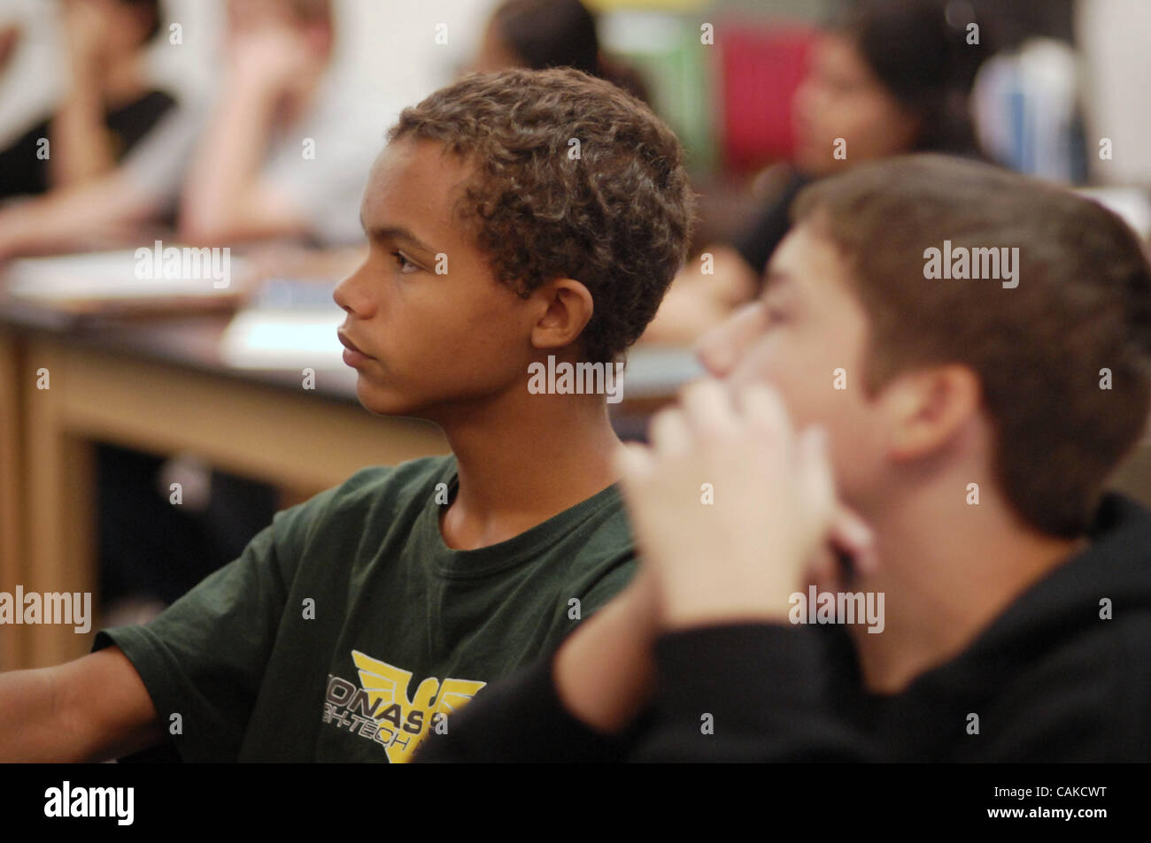 Josh Krieger 13 Listens To A Lecture In A Social Studies Class At Jonas Salk High Tech Academy josh-krieger-13-listens-to-a-lecture-in-a-social-studies-class-at-jonas-salk-high-tech-academy