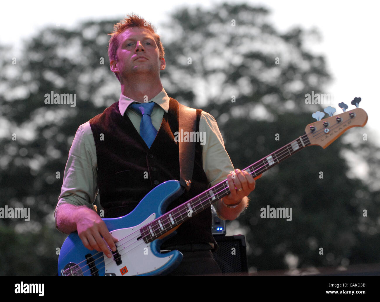 Sep. 16, 2007 Austin, TX; USA, Bass Guitarist NATE QUERY of the band ...