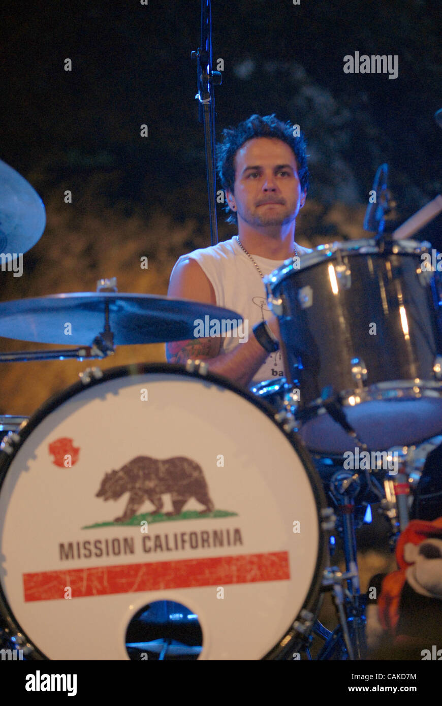 Sep. 15, 2007 Austin, TX; USA, Drummer RANDY RAGSDALE of the band Cross ...