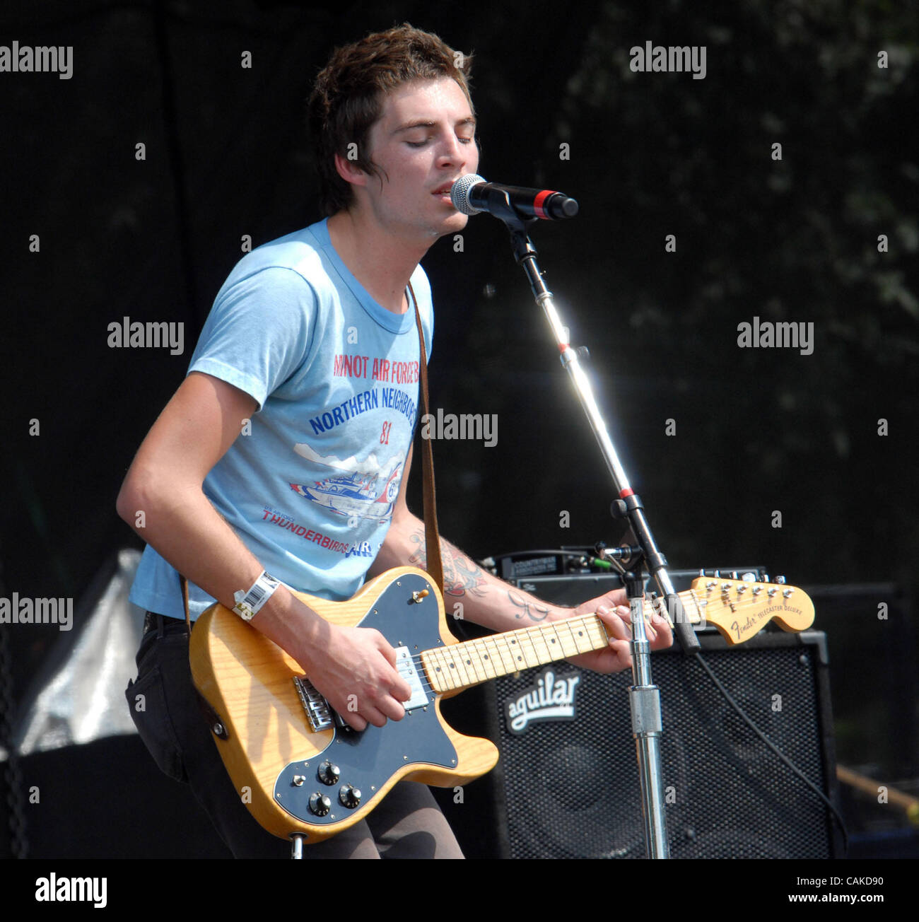 Sep. 15, 2007 Austin, TX; USA, Singer / Guitarist DAN LAYUS of the band ...