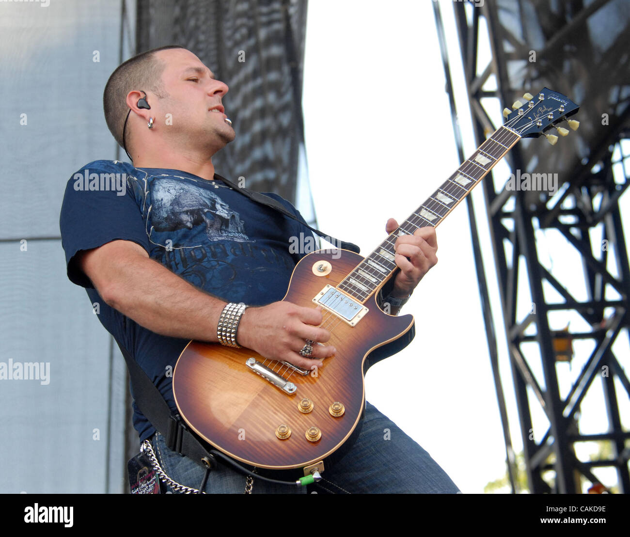 Sep. 15, 2007 Austin, TX; USA, Guitarist C.B. HUDSON of the band Blue ...