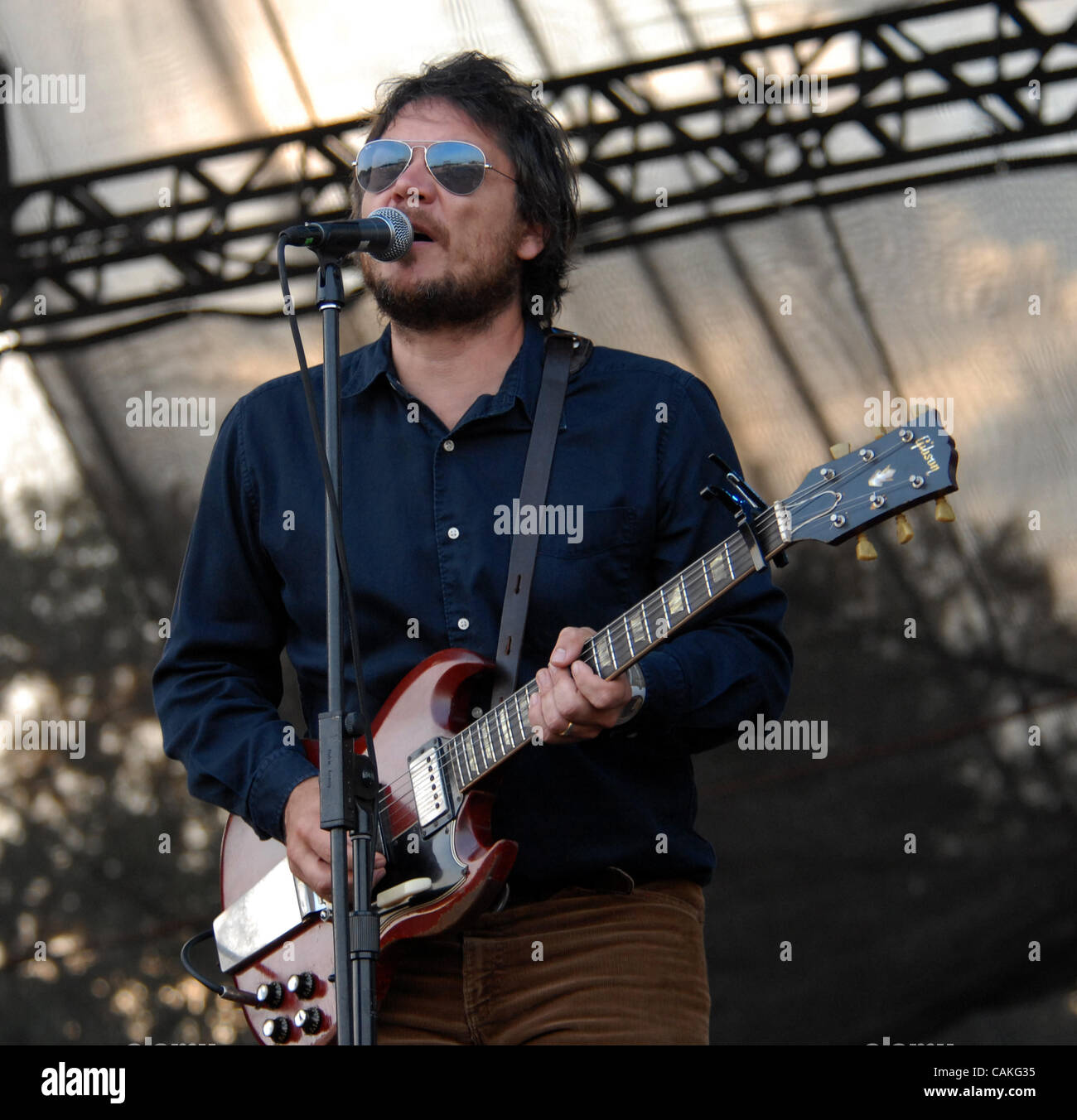 Sep. 16, 2007 Austin, TX; USA,- Musician JEFF TWEEDY of the band Wilco ...