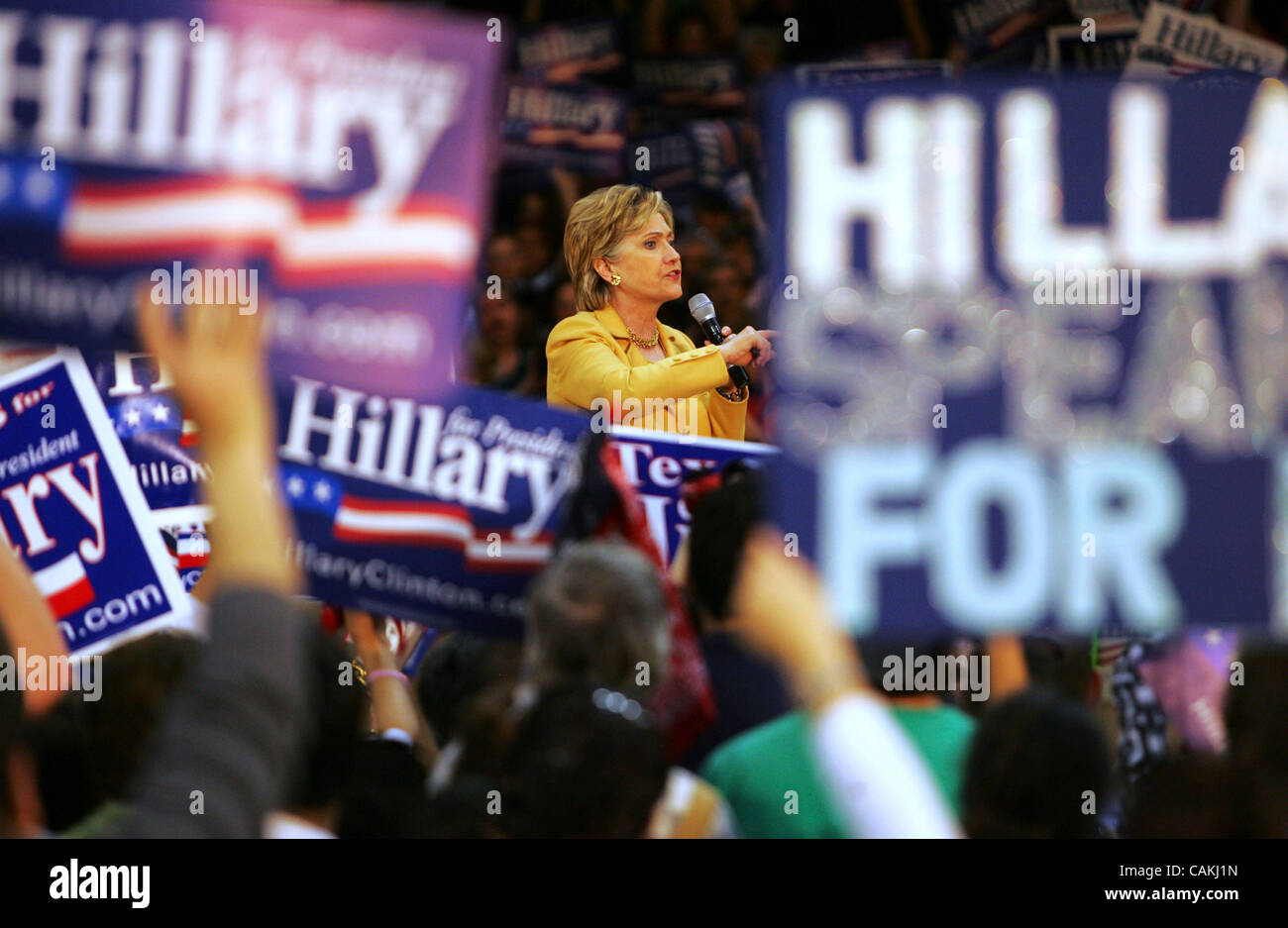 March 01, 2008 - Dallas, Texas, U.S. - New York democratic senator ...