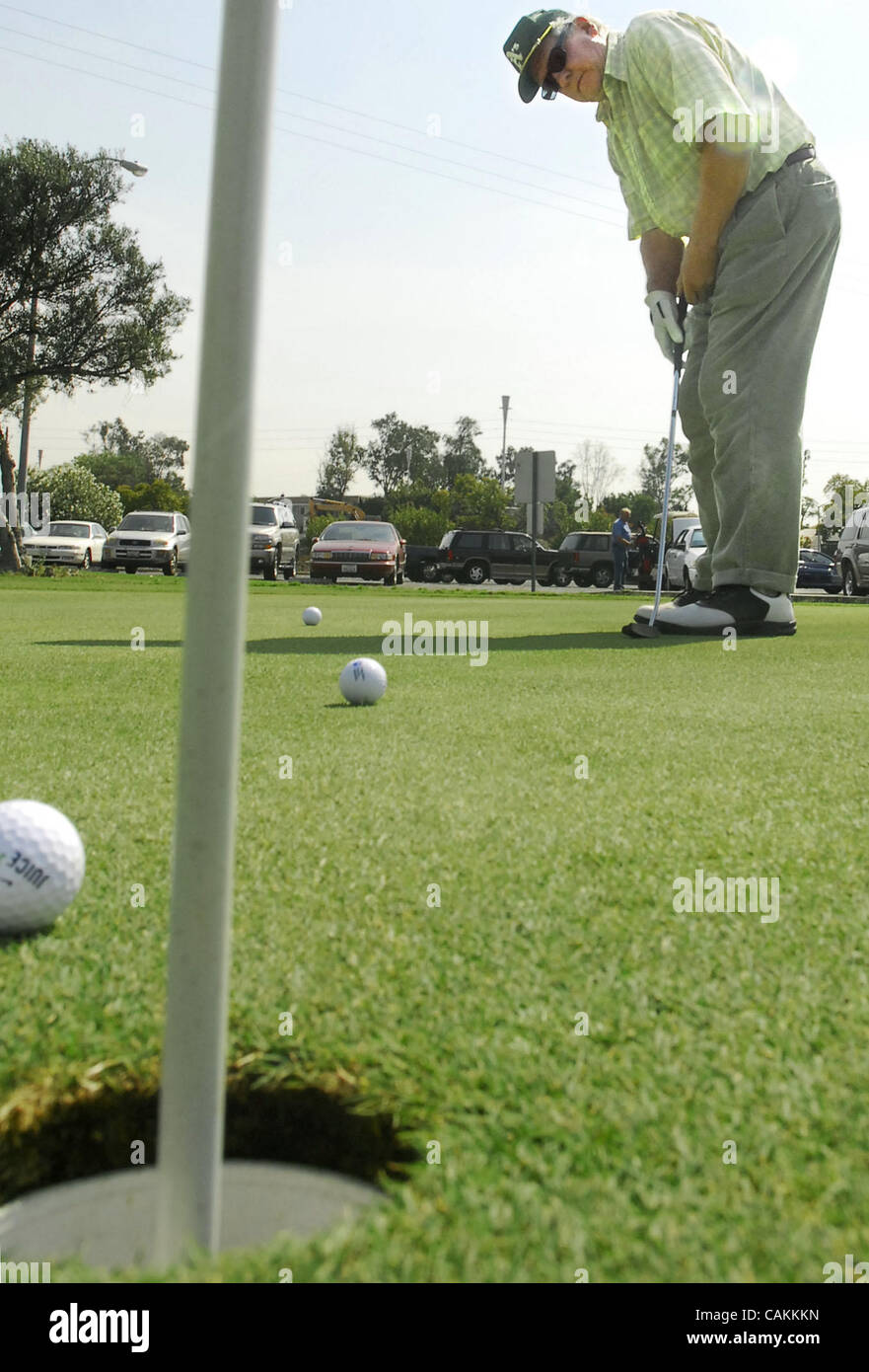 Jack Kavanagh of Livermore, Calif., practices his putting at Springtown ...