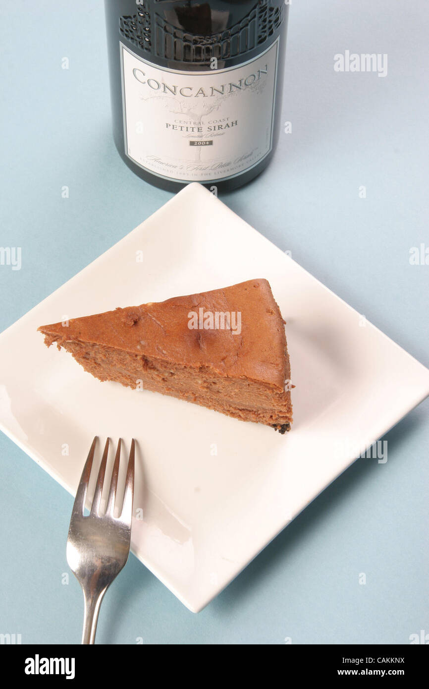 Cheescake and sirah. (Jay Solmonson/Tri-Valley Herald Stock Photo - Alamy