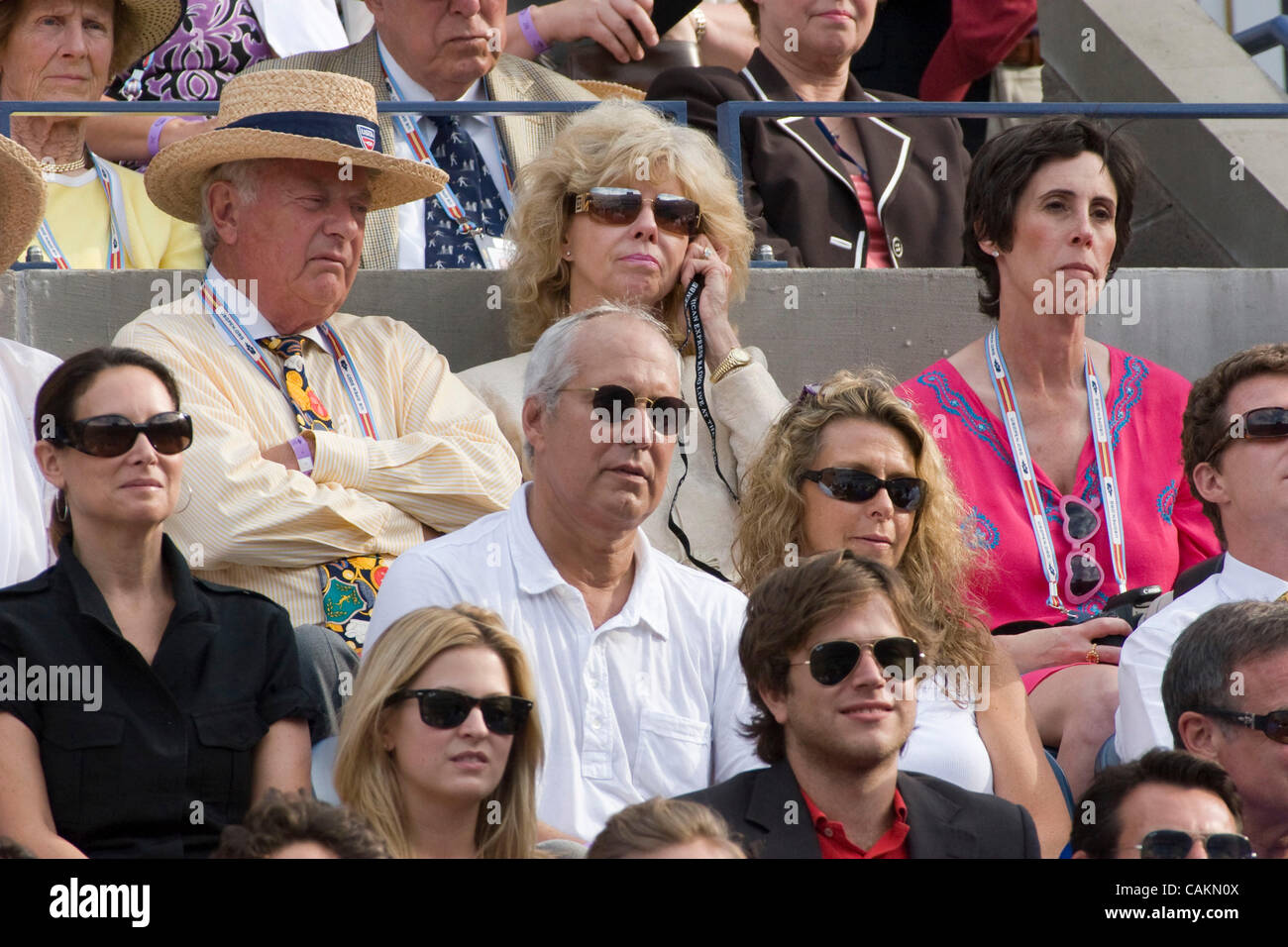 Chevy Chase at the 2007 US Open Tennis Championships men's final Stock ...