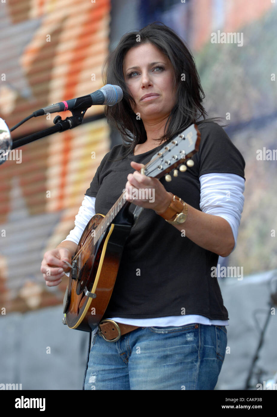 Sep. 9, 2007 New York, NY; USA, Musician DANIELLE EVIN performs live as ...