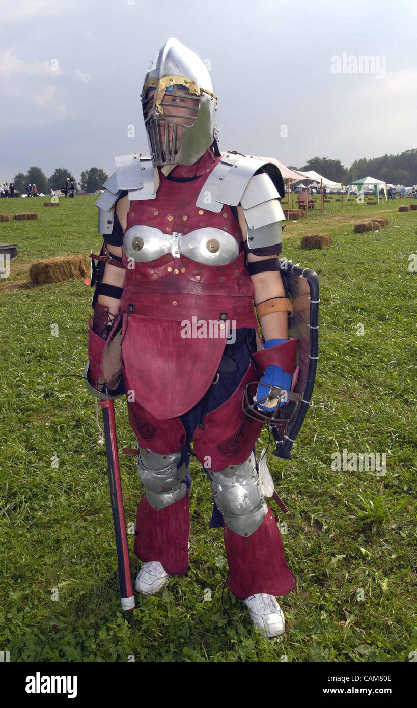 Aug. 11, 2003 - Slippery Rock, Pennsylvania, USA - A participant in the ...