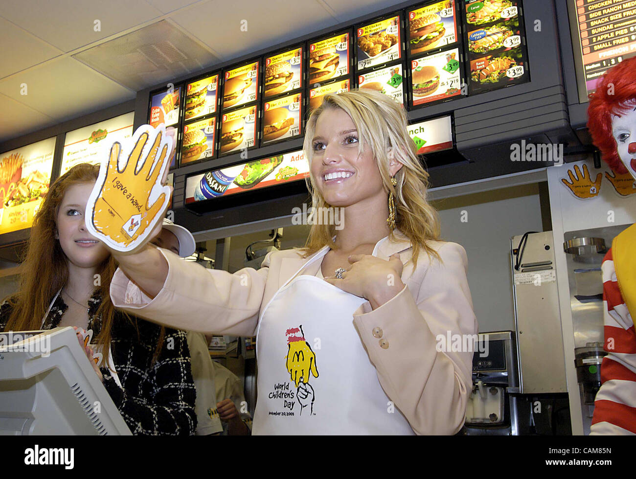 Nov. 20, 2003 - Los Angeles, USA - Singer Jessica Simpson models the ...
