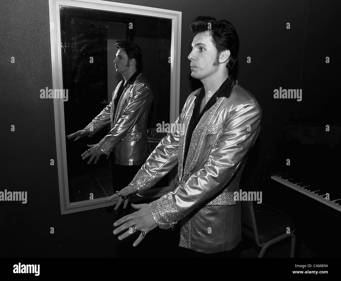 Jan. 11, 2004 - Las Vegas, USA - Jim Begley gets revved up to go ...