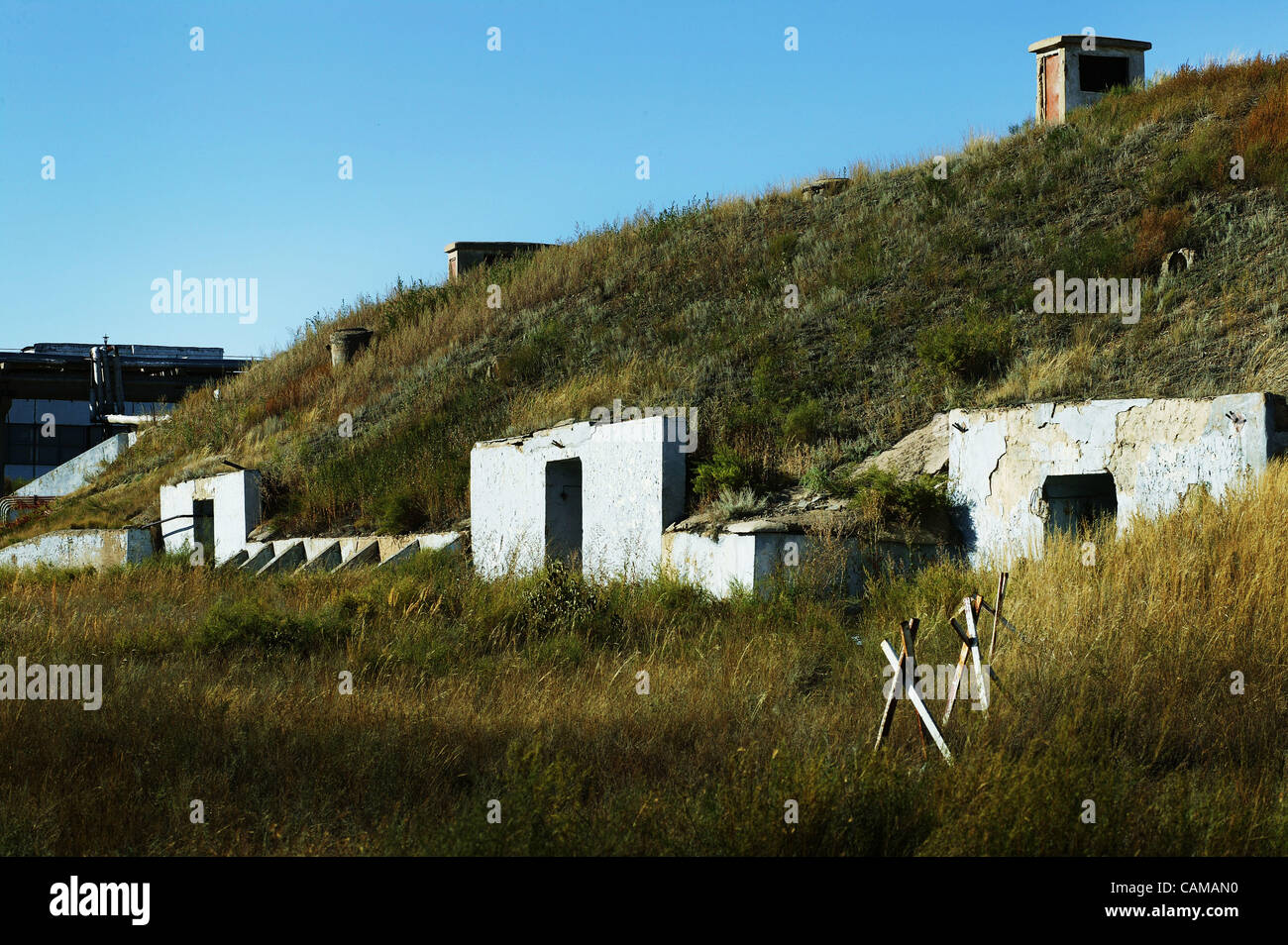 Secret underground bunkers at the Soviet "Progress" bioweapons facility ...