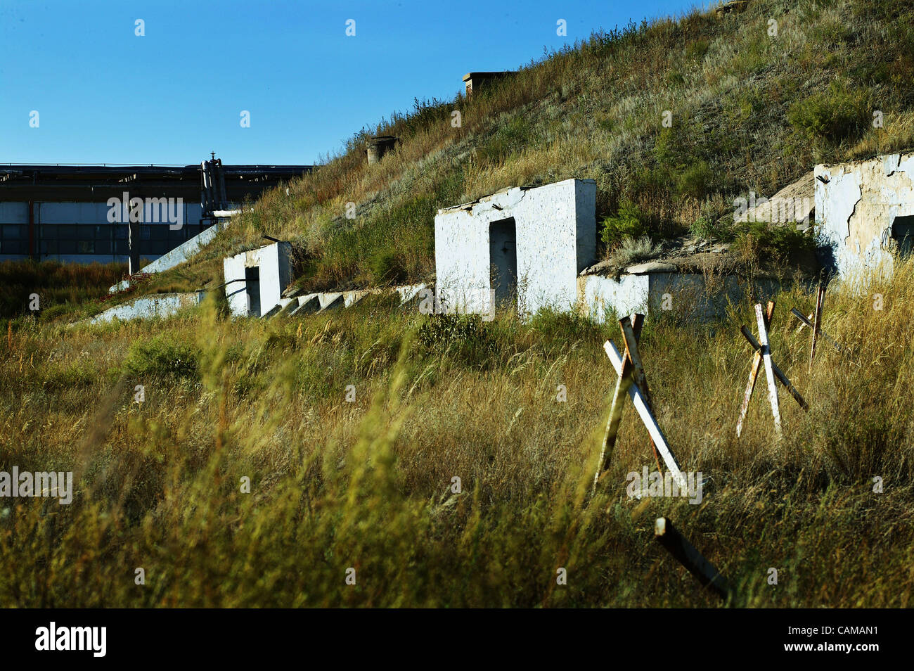 Secret underground bunkers at the Soviet "Progress" bioweapons facility ...