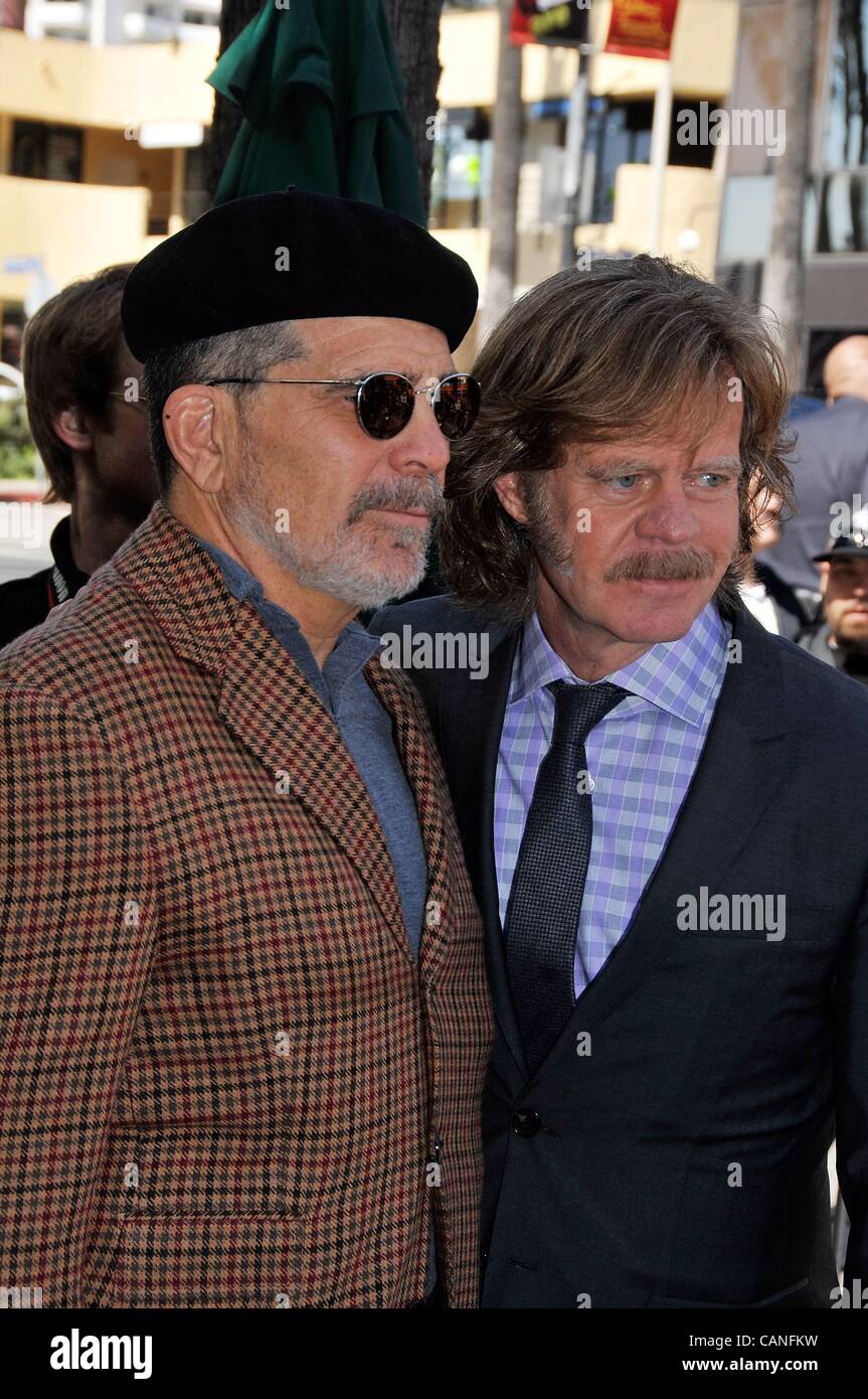 David Mamet, William H. Macy at the induction ceremony for Stars on the ...