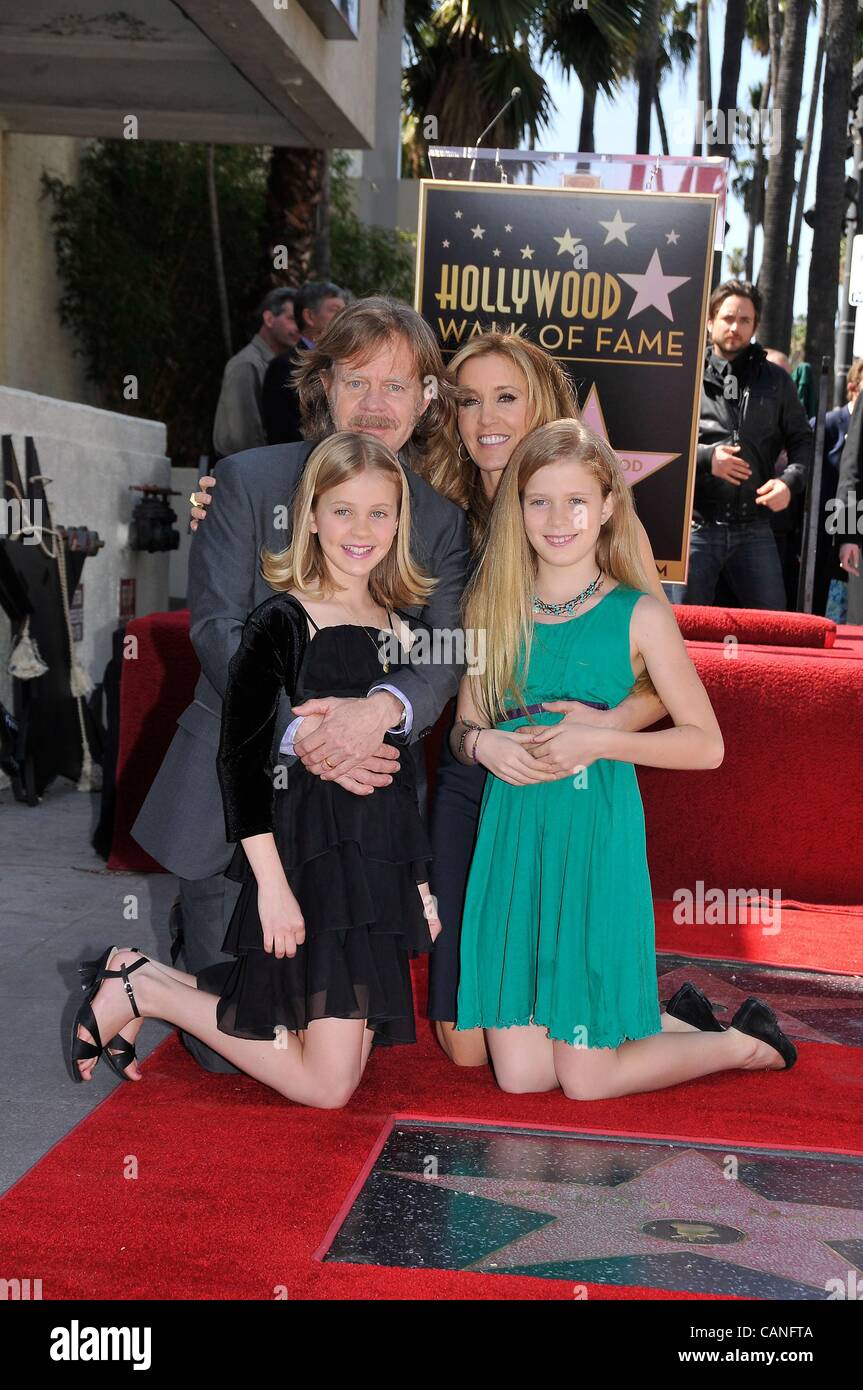 William H. Macy, Felicity Huffman at the induction ceremony for Stars ...