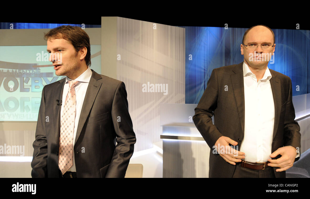 Igor Matovic, left, chairman of the Common People and Independent ...